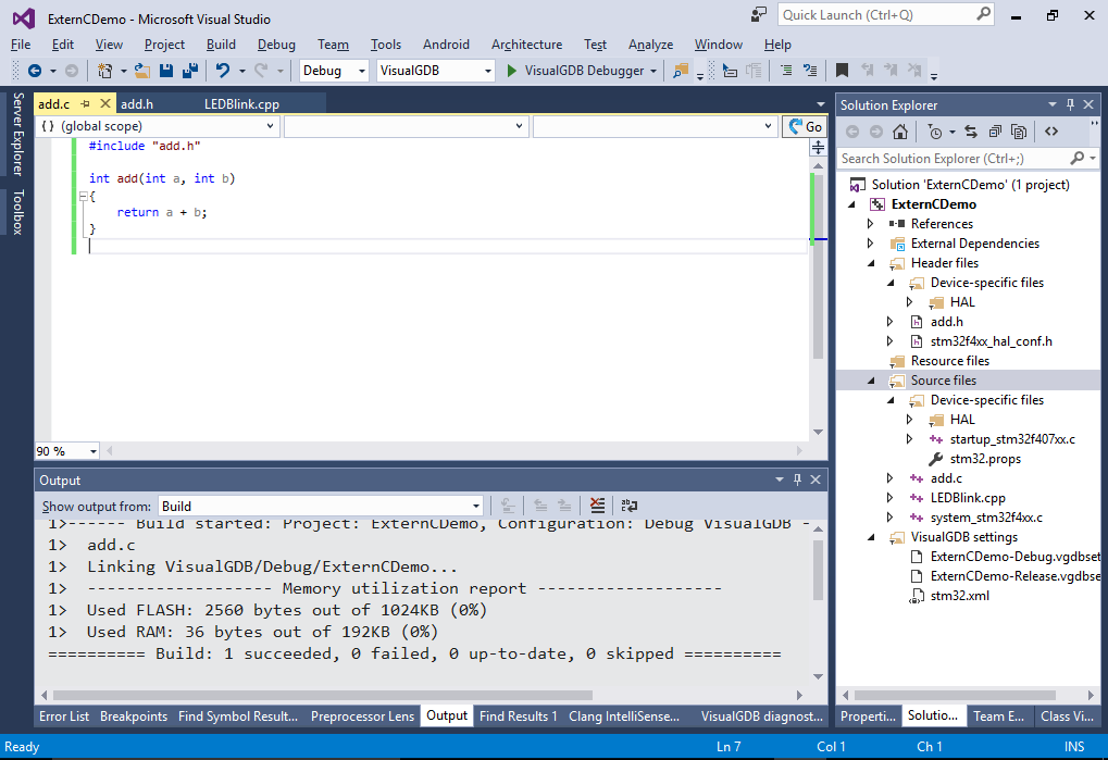Solving Function Name Conflicts Between C And C Files VisualGDB