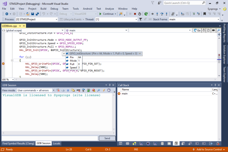 Developing STM32 projects with Visual Studio – VisualGDB Tutorials