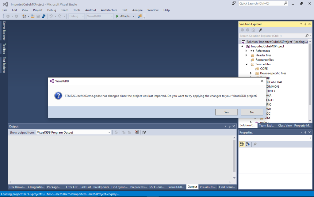 Using STM32CubeMX Startup Code Generator with VisualGDB – VisualGDB Tutorials