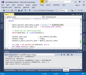 Creating a Bluetooth LE Beacon with nRF51 and Visual Studio – VisualGDB Tutorials