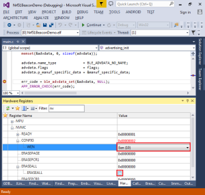 Debugging Nordic nRF51822 Beacon Kit Firmware – VisualGDB Tutorials