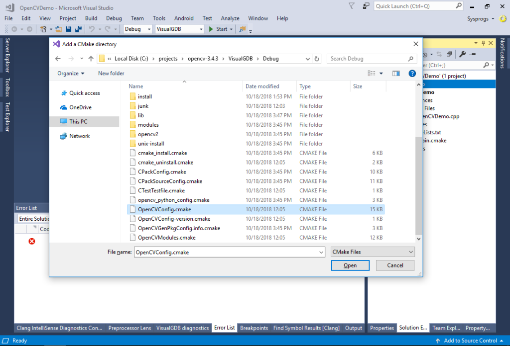 Cross Compiling Opencv 3 For Raspberry Pi 2 Visualgdb Tutorials