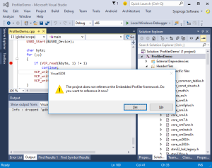 Profiling a basic STM32 application with Visual Studio – VisualGDB Tutorials