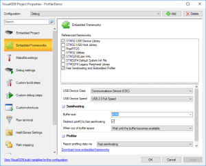 Profiling a basic STM32 application with Visual Studio – VisualGDB Tutorials
