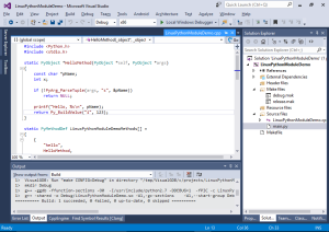 Developing Linux C++ Python Modules with Visual Studio – VisualGDB Tutorials