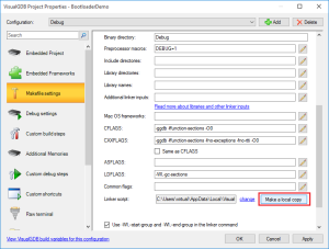 Creating an embedded bootloader with VisualGDB – VisualGDB Tutorials