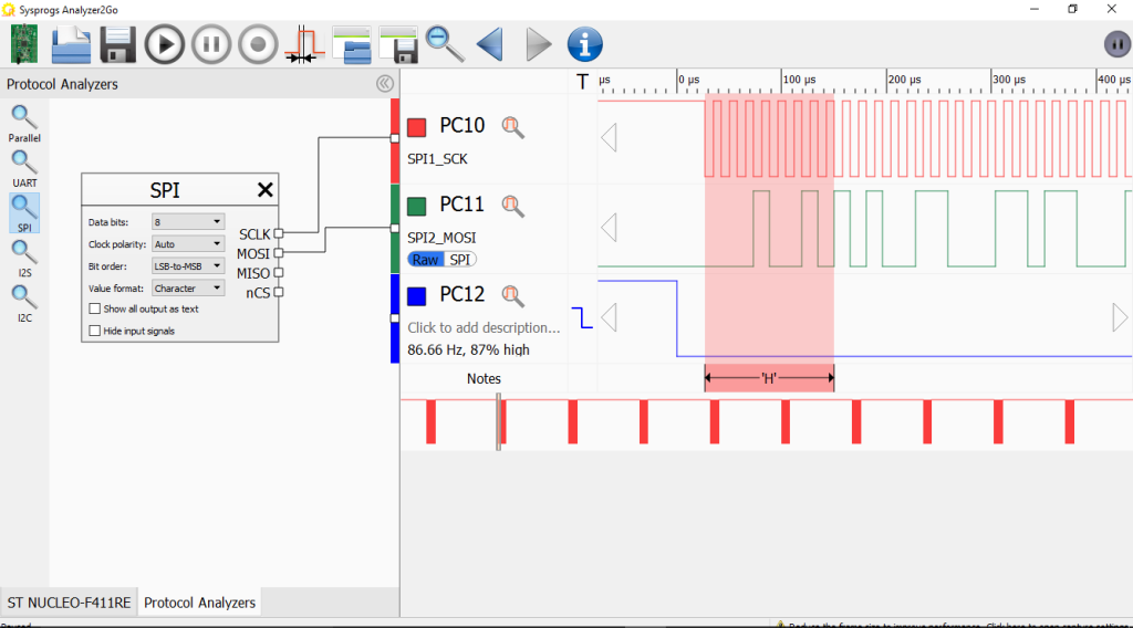 Using the SPI interface on STM32 devices – VisualGDB Tutorials