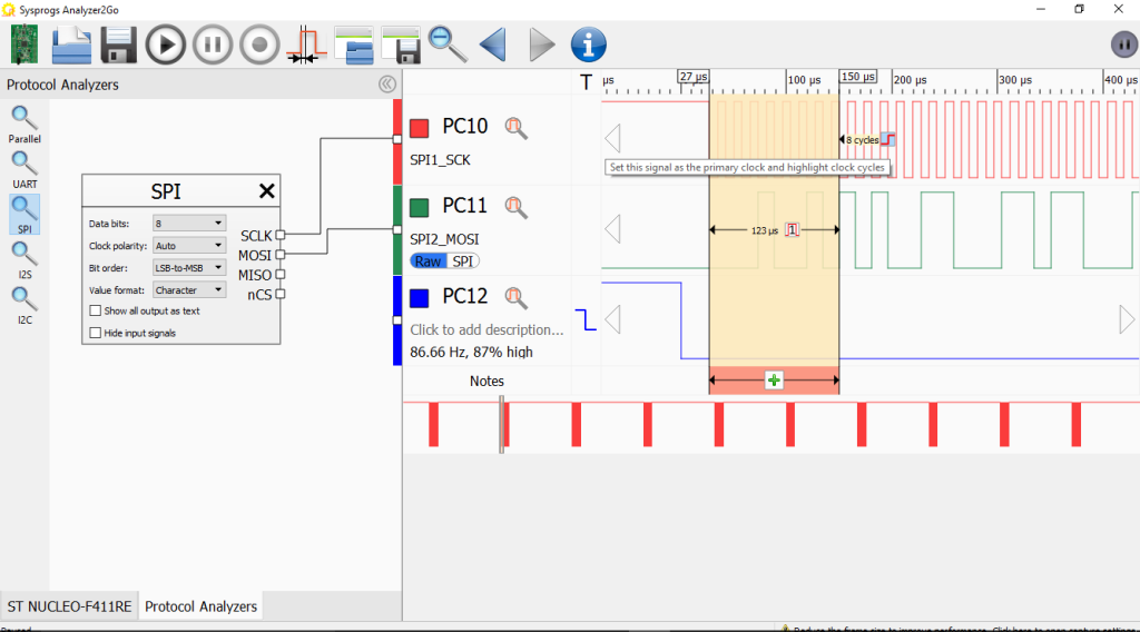 Using the SPI interface on STM32 devices – VisualGDB Tutorials