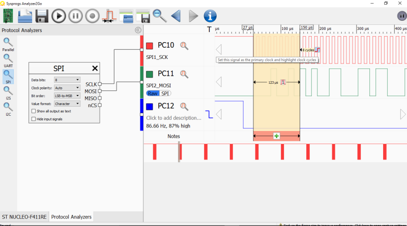 Using the SPI interface on STM32 devices – VisualGDB Tutorials