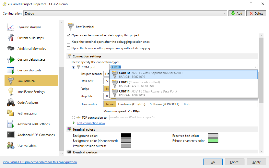 Developing CC3220 Wi-Fi Projects with Visual Studio – VisualGDB Tutorials