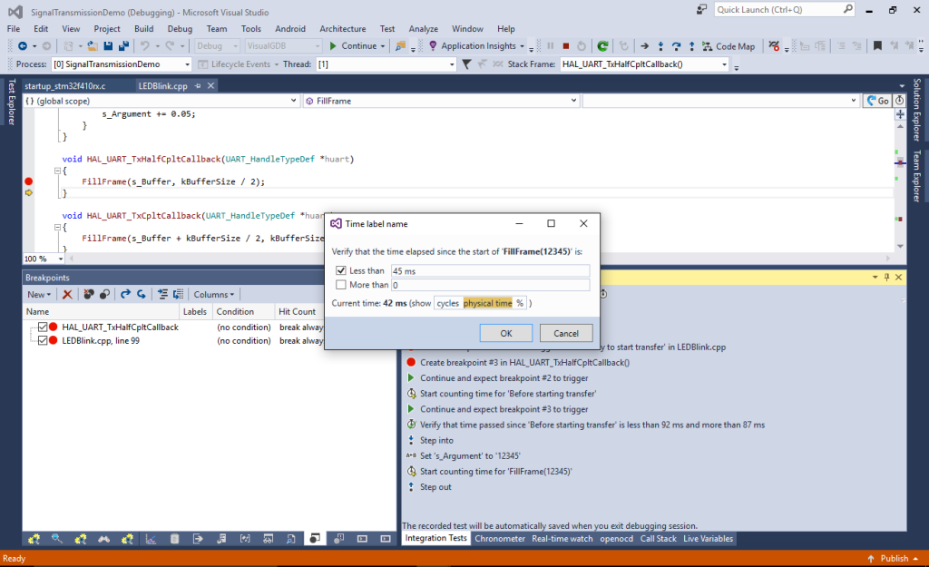 Monitoring your Embedded Code Performance with Timing Tests – VisualGDB ...