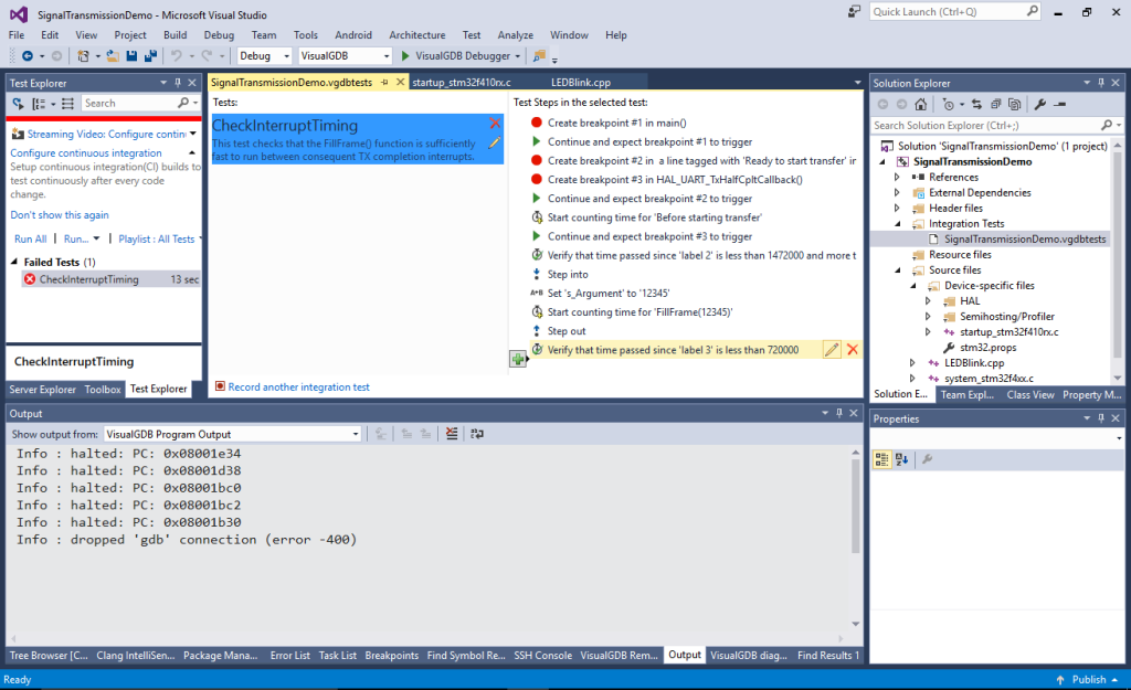 Monitoring Your Embedded Code Performance With Timing Tests Visualgdb Tutorials 4403