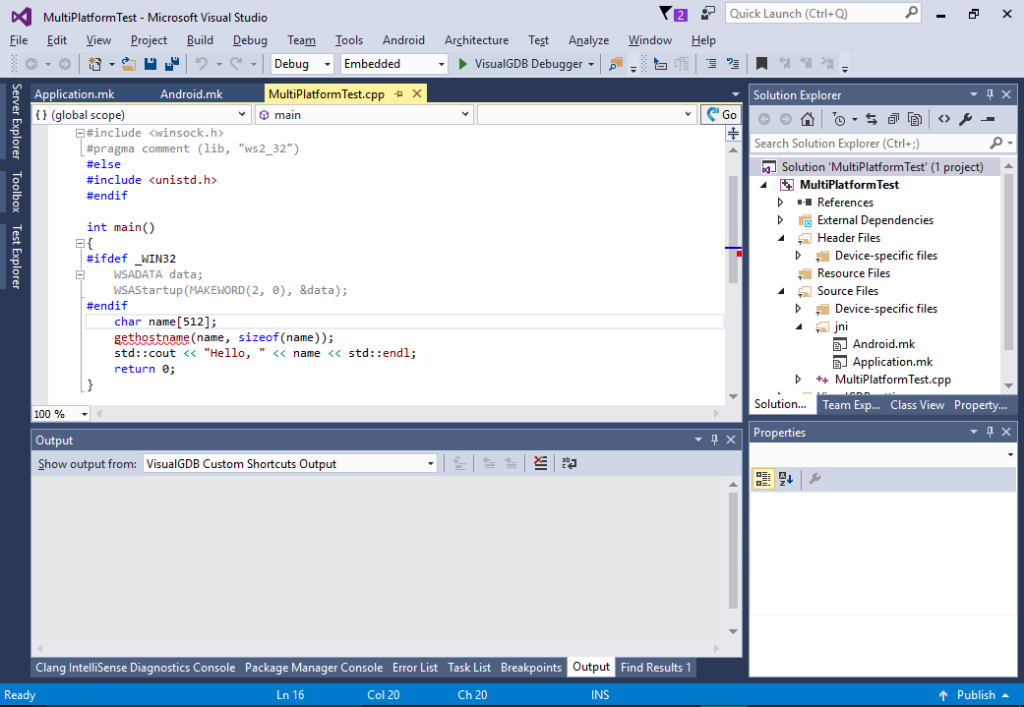 Targeting Multiple Platforms in One Project – VisualGDB Tutorials