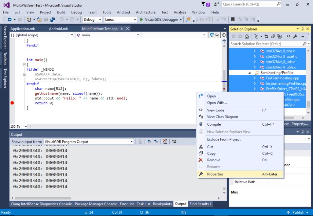 Targeting Multiple Platforms in One Project – VisualGDB Tutorials