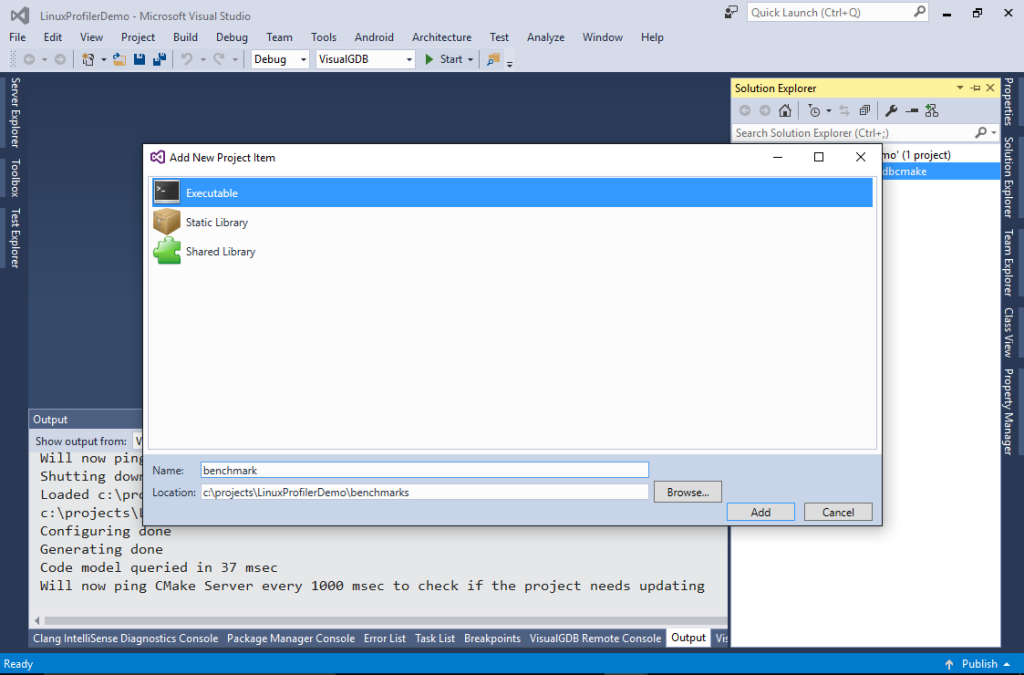 Profiling Linux C++ Code with Visual Studio – VisualGDB Tutorials