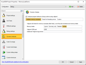 Finding Memory Leaks in Linux Programs with VisualGDB – VisualGDB Tutorials