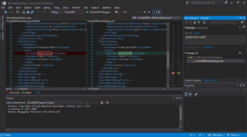 Sharing Common VisualGDB Settings with Team Settings Engine – VisualGDB Tutorials