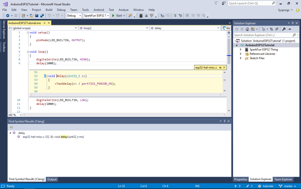 Developing ESP32 Arduino Projects with Visual Studio – VisualGDB Tutorials