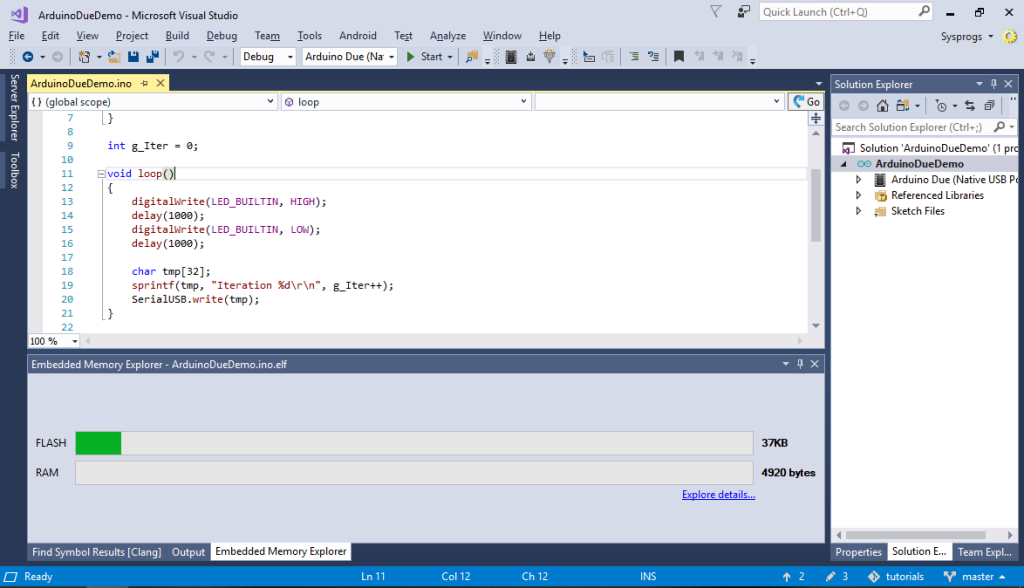 Developing code for ARM-based Arduino boards with Visual Studio ...