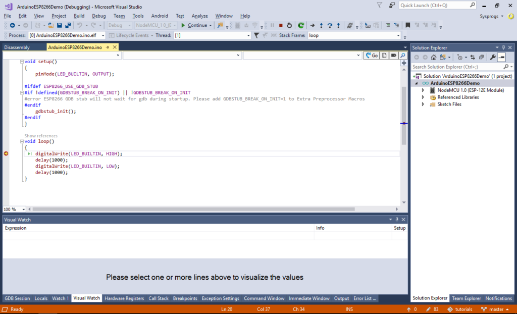 Developing ESP8266 Arduino Projects with Visual Studio – VisualGDB ...