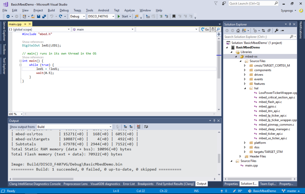 Creating Advanced Mbed Projects with VisualGDB – VisualGDB Tutorials