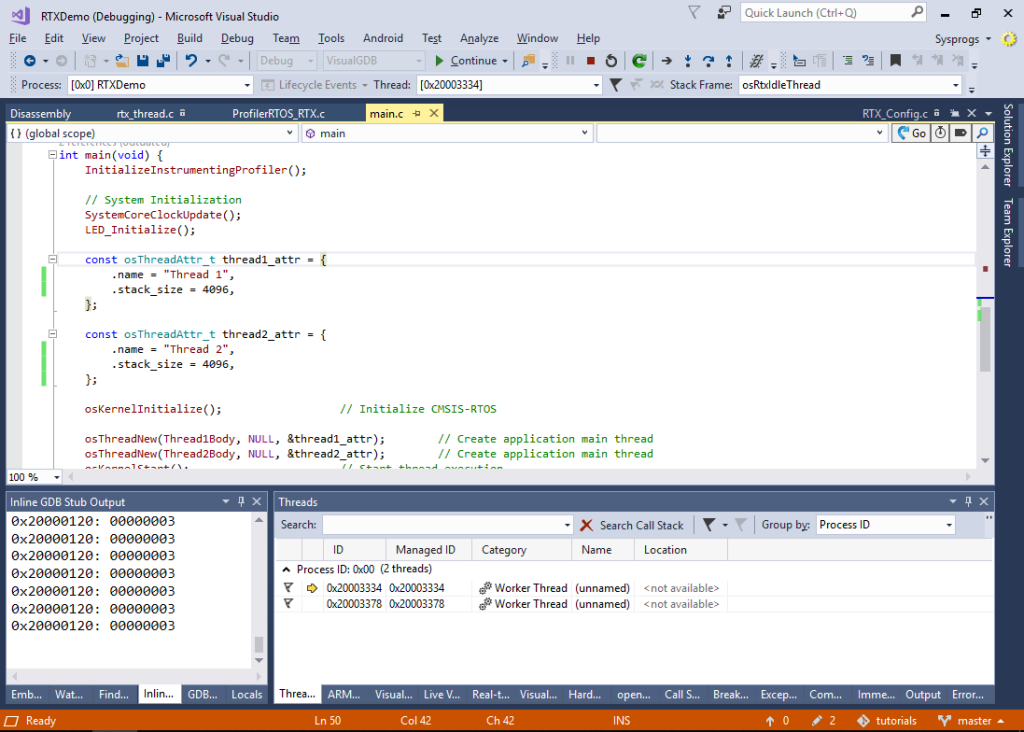 Tracing The Real Time Events In Rtx Based Projects With Real Time Watch Visualgdb Tutorials