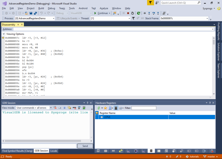 Displaying Custom Registers in the Hardware Registers Window ...
