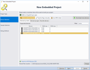 Developing Projects for the i.MX RT Devices with Visual Studio – VisualGDB Tutorials