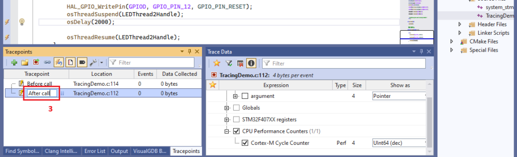 Tracing Cheat Sheet: Measuring Precise Intervals – VisualGDB Documentation
