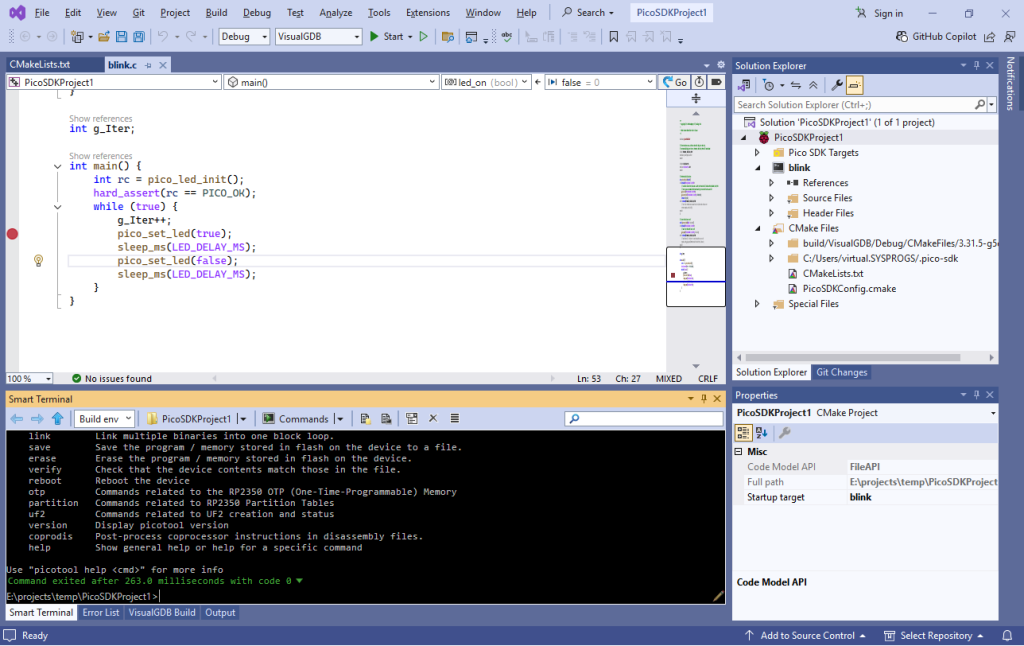 Raspberry Pi Pico Support – VisualGDB Documentation