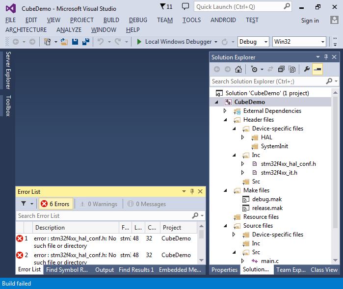 Using Stm32cubemx Startup Code Generator With Visualgdb Common problems ...